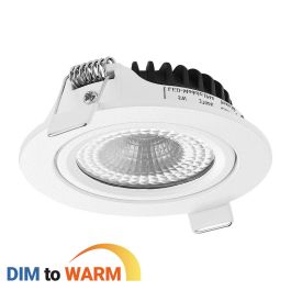 Led inbouwspot 230 volt 5 watt 300 lumen wit 1800-2700k